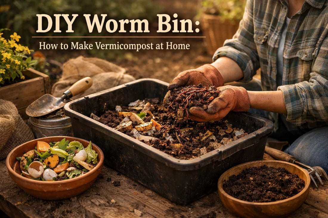 DIY Worm Bin: How to Make Vermicompost at Home – FarmerFlints