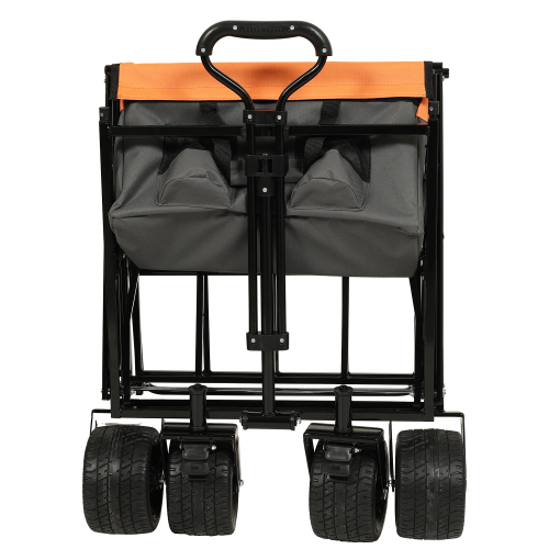 Purple Collapsible Wagon with Canopy and Mosquito Net – Heavy Duty All ...